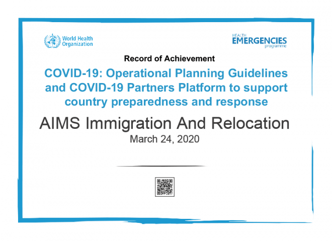 AIMS is certified under COVID-19’s Operational Planning Guidelines ...